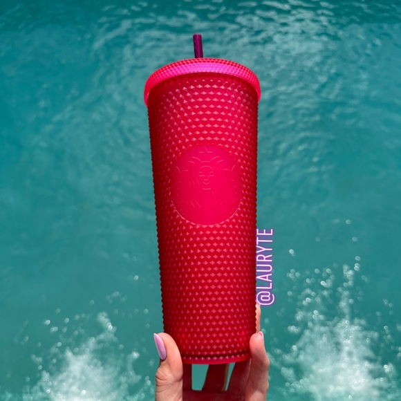 Starbucks | Other | Starbucks 223 Ruby Bling Pink Jelly Studded Tumbler ...